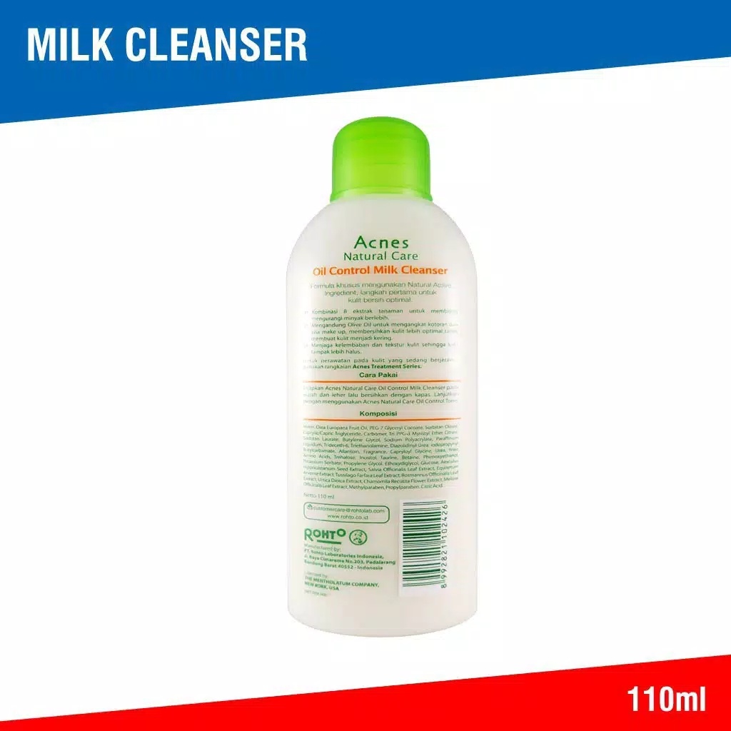 Acnes Natural Facial Oil Control Milk Cleanser 110 ml - Florent Beauty Acnes Natural Facial Oil Control Milk Cleanser 110 ml - Florent Beauty
